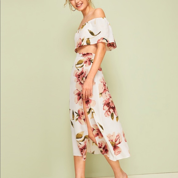 Dresses | New Cute Floral Two Piece Set | Poshmark